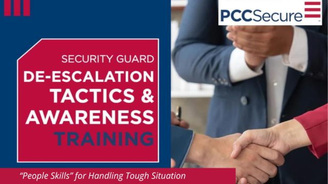 De-escalation Tactics & Awareness Training - PCC Secure